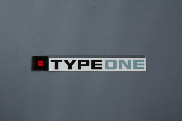 TYPE ONE LOGO STICKER – Go! Parts - Parts Enthusiast