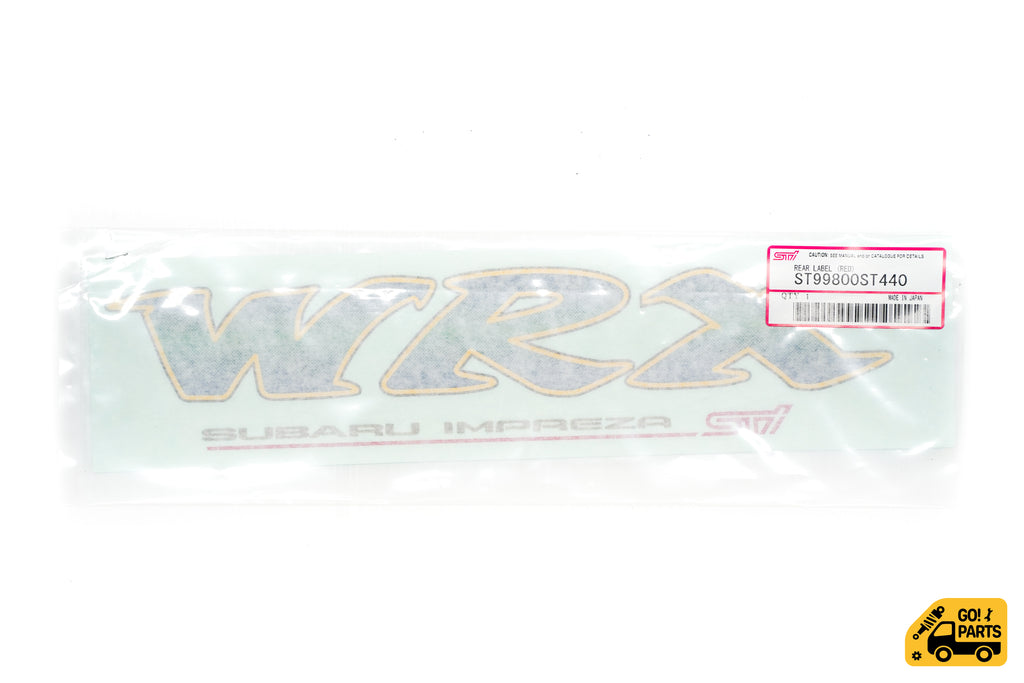 Genuine Subaru GC8 WRX STI 96-00 JDM Subaru Rear Decal Pink (ST99800ST ...