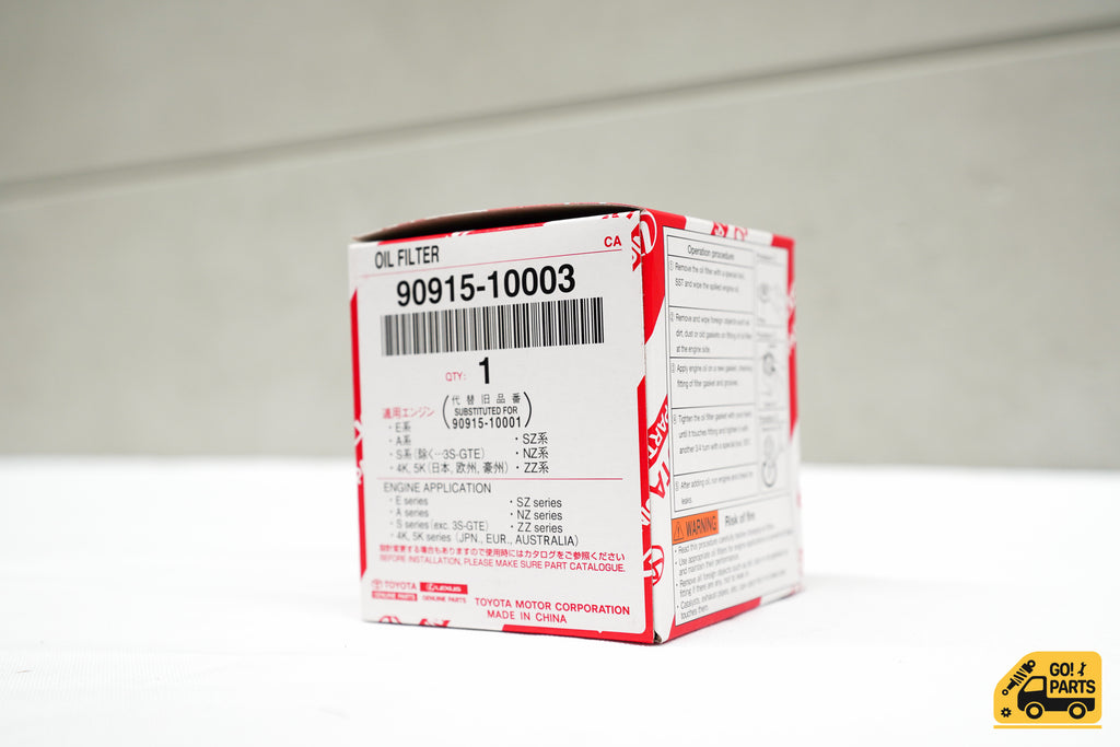 Toyota Oil Filter 90915-10003 Genuine OEM Corolla C-HR Altezza MR2(SW2 ...