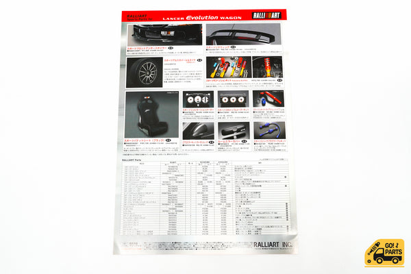 Mitsubishi Lancer Evolution Evo 9 Wagon CT9W Ralliart Sports Parts Bro ...