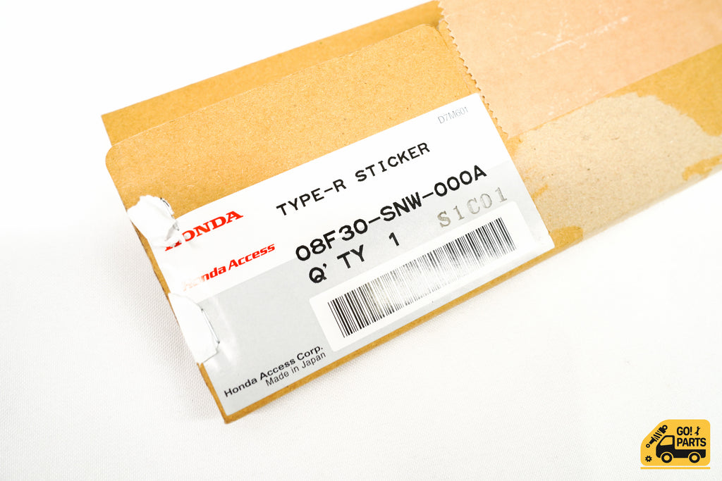 GENUINE Honda Civic Type R FD2 Type R Sticker: 08F30SNW000A 08F30-SNW ...